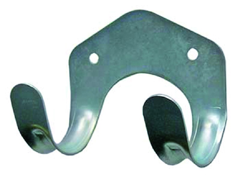 crochet métallique double acier zingué 65 mm