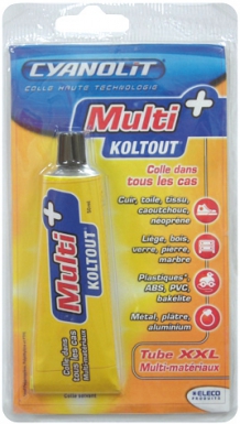 colle polyvalente MULTI+ - multi-matériaux - flexible - transparente - 50 g