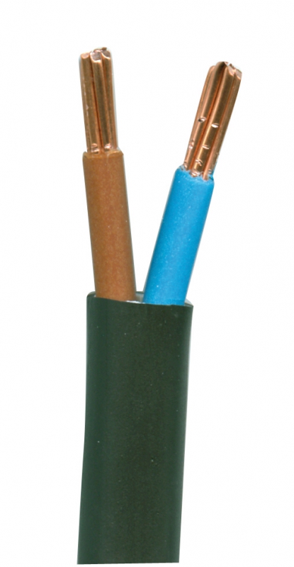 câble indust. rigide U1000 R2V câblé 2x25 mm2 poids 840 kg/km noir ...