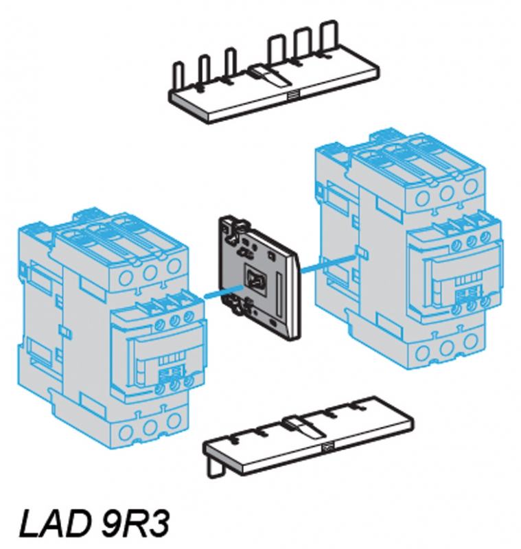 kit pour la réalisation de contacteurs-inverseurs LC1-D40A..D65A